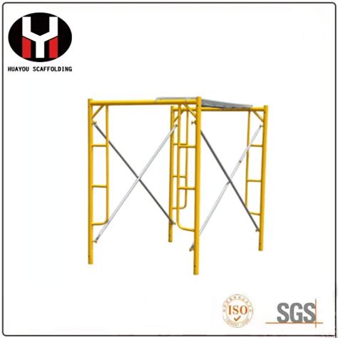 Steel Ladder H Frame Scaffolding System For Construction Formwork Building Material And