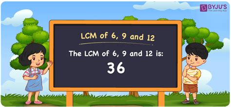 Lcm Of 6 9 And 12 How To Find Lcm Of 6 9 And 12