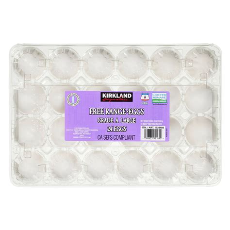 Kirkland Signature Free Range Large Eggs Usda Grade A 24 Ct 2 89 At