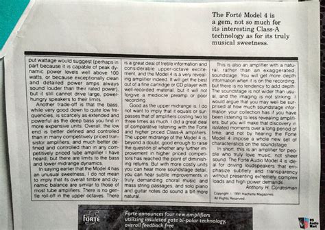 Forte Model 4 Amplifier Pure Class A Photo 3185147 Us Audio Mart