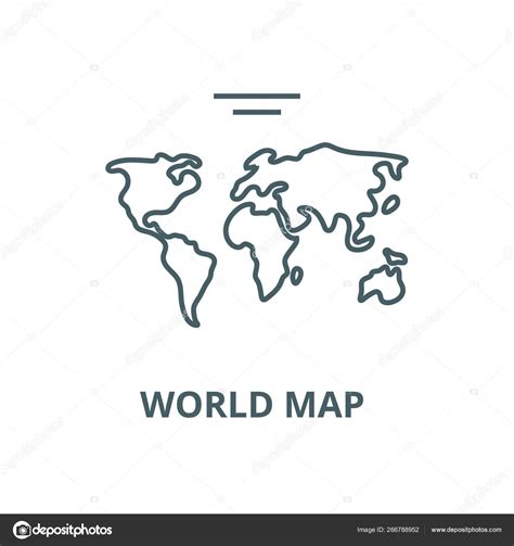 World Map Icon Vector