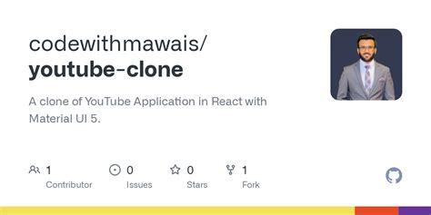 github codewithmawais youtube clone a clone of youtube application