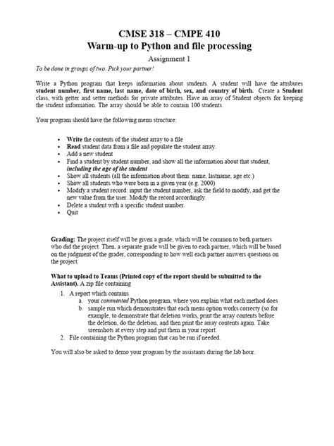 Assignment1spring2023 Pdf Computer File Data Management