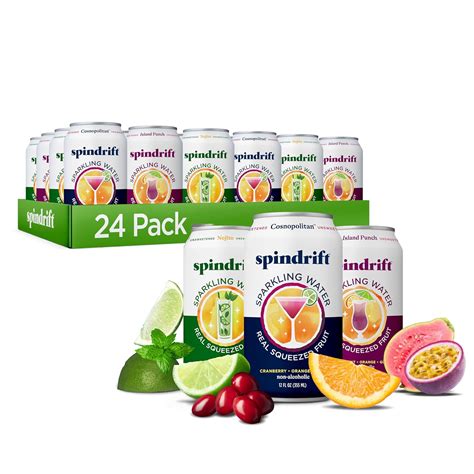 Spindrift Mocktail Variety Pack Can 12 Ounce Pack Of 24