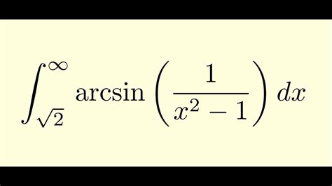Arcsin Integral At Tami Widmer Blog