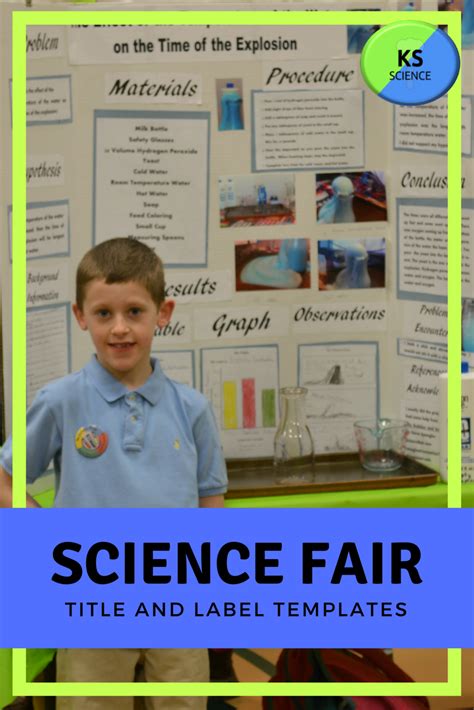 Science Fair Board Project Labels And Title Template Editable For