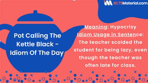 Pot Calling The Kettle Black Meaning Definition And Synonym