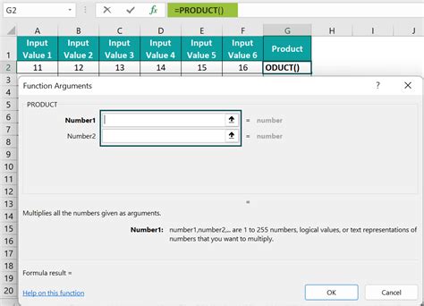 Product Excel Function Formula Examples How To Use