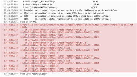 Error File Vercelworkpath0nodemodulessemverpreloadjs Does Not Exist · Vercel Vercel