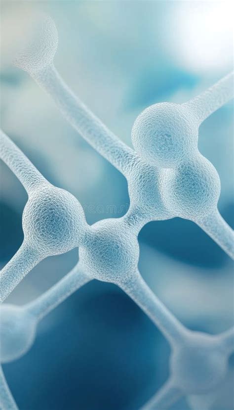 Molecular Structure Microscopic View Network Connection Abstract