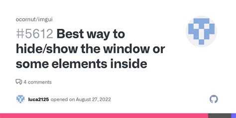 Best Way To Hide Show The Window Or Some Elements Inside Issue 5612