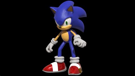 Sonic The Hedgehog 3d Model By Clickdamn