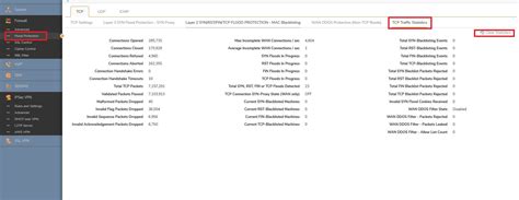 How To Clean The Static Tcp Statistics