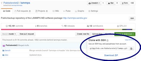 8 6 2 LAMMPS GitHub Tutorial LAMMPS Documentation
