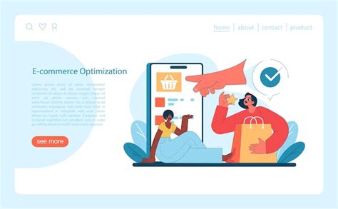 Premium Vector Marketing Concept Enhancing Online Shopping Experience