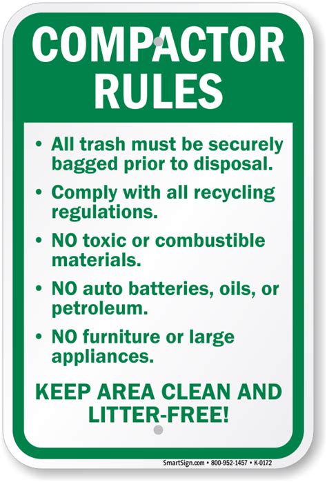 Compactor Starts Automatically Signs MySafetySign Com
