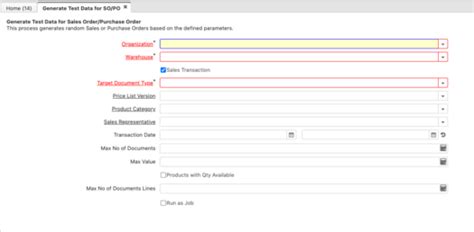 Plugin Generate Demo Data For Orders Idempiere En