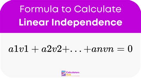 Linear Independence Calculator Online