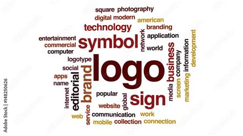 Logo Animated Word Cloud Text Design Animation Stock Video Adobe Stock