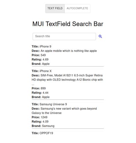 A Complete Guide On How To Create An Mui Search Bar In React Blogs