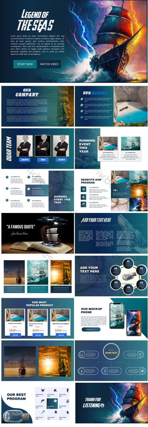 Team Building Powerpoint Template Blue Powerpoint Pptx Template Free Download Pikbest