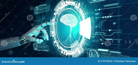 Cognitive Computing Line Icons Collection Machine Learning Artificial