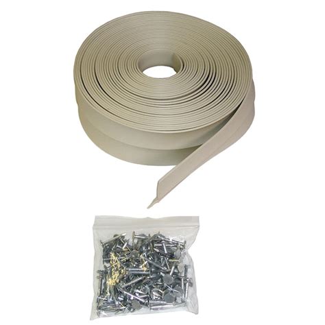 Garagepro 25 Ft X 2 14 In X 18 In Beige Vinyl Garage Weatherstrip In