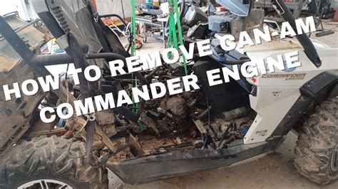 How To Remove A Can Am Commander 1000 Engine Youtube