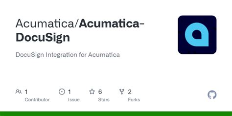 GitHub Acumatica Acumatica DocuSign DocuSign Integration For Acumatica