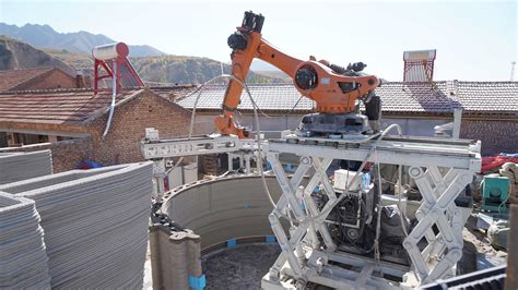 3d Printing Robot Printer Creates Buildings Up To 10 Meters High