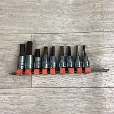 Yahoo オークション D4255 Snap On など 六角ソケット9点 まとめ売り