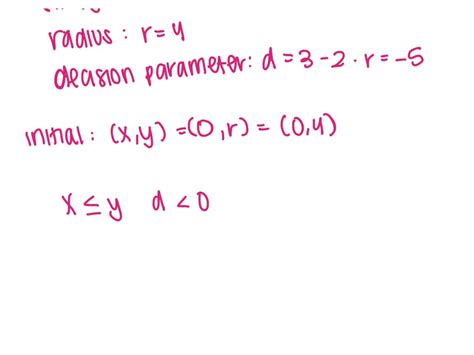 Solved 3calculate The Pixel Location Approximating The First Octant