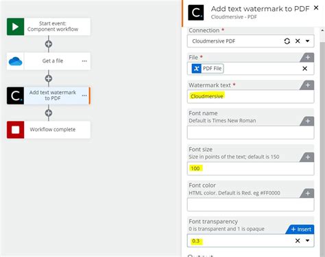 How To Watermark PDF Files In Nintex Cloudmersive APIs