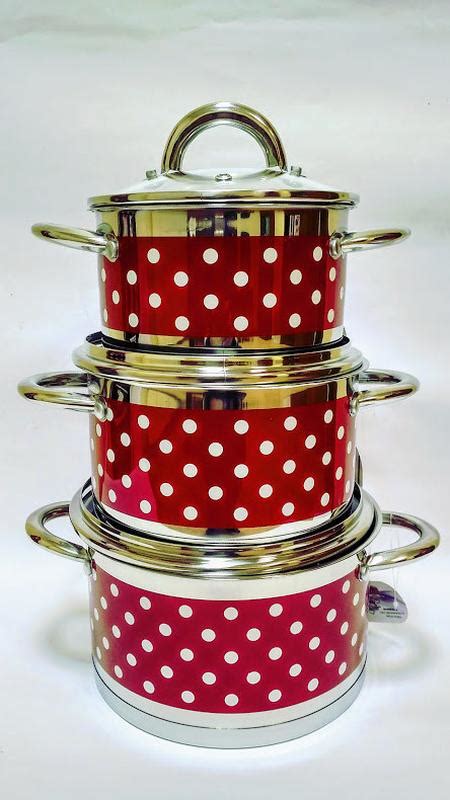 Набір каструль Bohmann Bh 0127 6 Red 6 пр — ціна 1646 грн у каталозі Каструлі Купити товари для