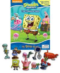 알라딘 My Busy Books Spongebob 미니피규어 12개 포함 Board Book
