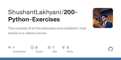 GitHub ShushantLakhyani Python Exercises This Consists Of All The Exercises And Problems