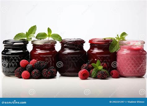 Assorted Jars Of Jam Stock Image Image Of Food Ingredient 292231297