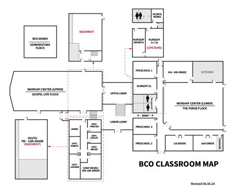 Classroom Map Bible Church Of Owasso