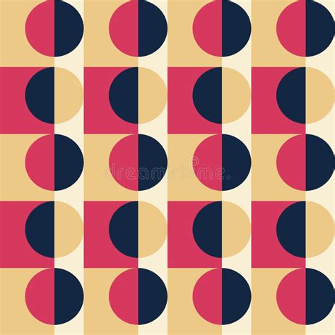 Retro Geometric Pattern Vector Abstract Retro Background Pattern