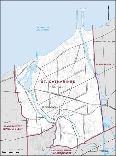 St Catharines Map And Provinces