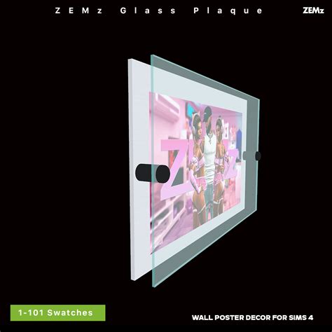 Zemz Glass Plaque Zemz Models Photos Downloads The Sims 4 Loverslab
