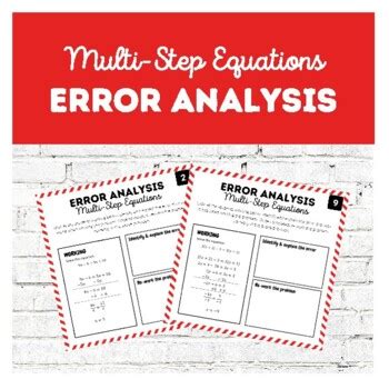 Solving Multi Step Equations Error Analysis By Order Of Op S TpT