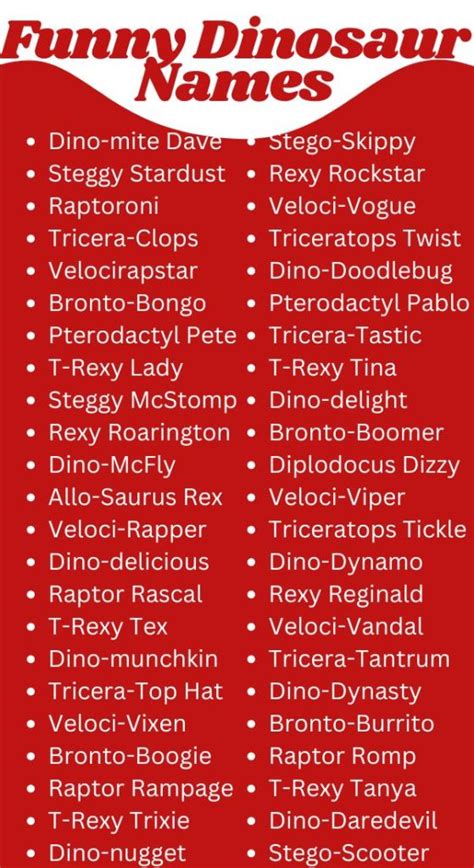 530 Funny Dinosaur Names Creative Unique Cool Epic And Cute