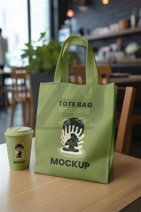 دانلود فایل لایه باز موکاپ تت بگ و لیوان قهوه دانلود رایگان فایل لایه باز، Psd، وکتور، لوگو و