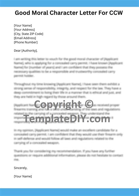 Good Moral Character Character Letter For Court Prntbl