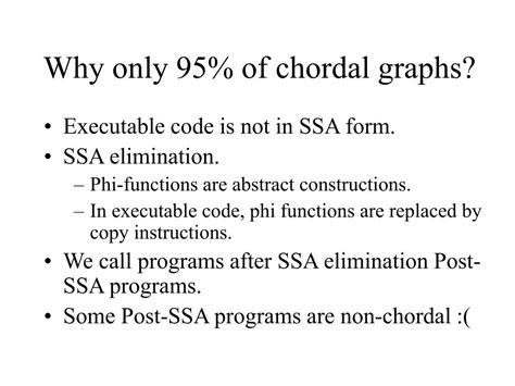 PPT Register Allocation Via Coloring Of Chordal Graphs PowerPoint Presentation ID