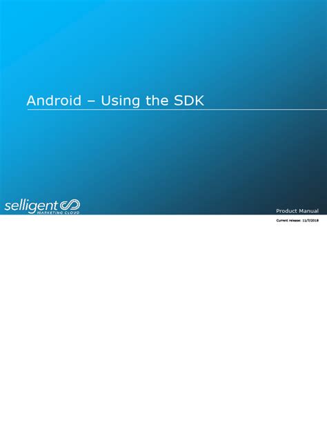 Android Using The Sdk Pdf Computer Programming Software Development