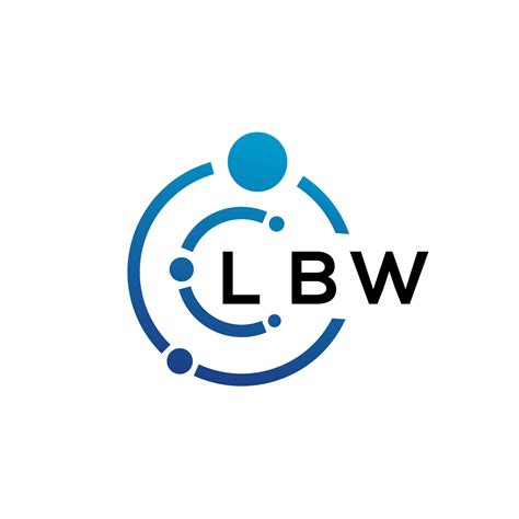 Lbw Letter Technology Logo Design On White Background Lbw Creative