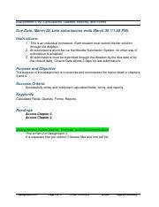 COSC 1701A M N Computer Applications W22 Assignment 3 Part 2v02 1 Pdf Assignment 3 P2