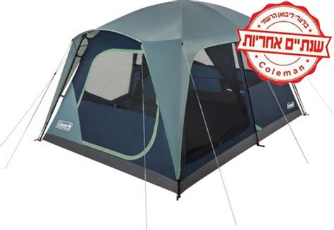 אוהל משפחתי מומלץ בן רגע קולמן במבצע ל 8 אנשים מבית Coleman Skylodge